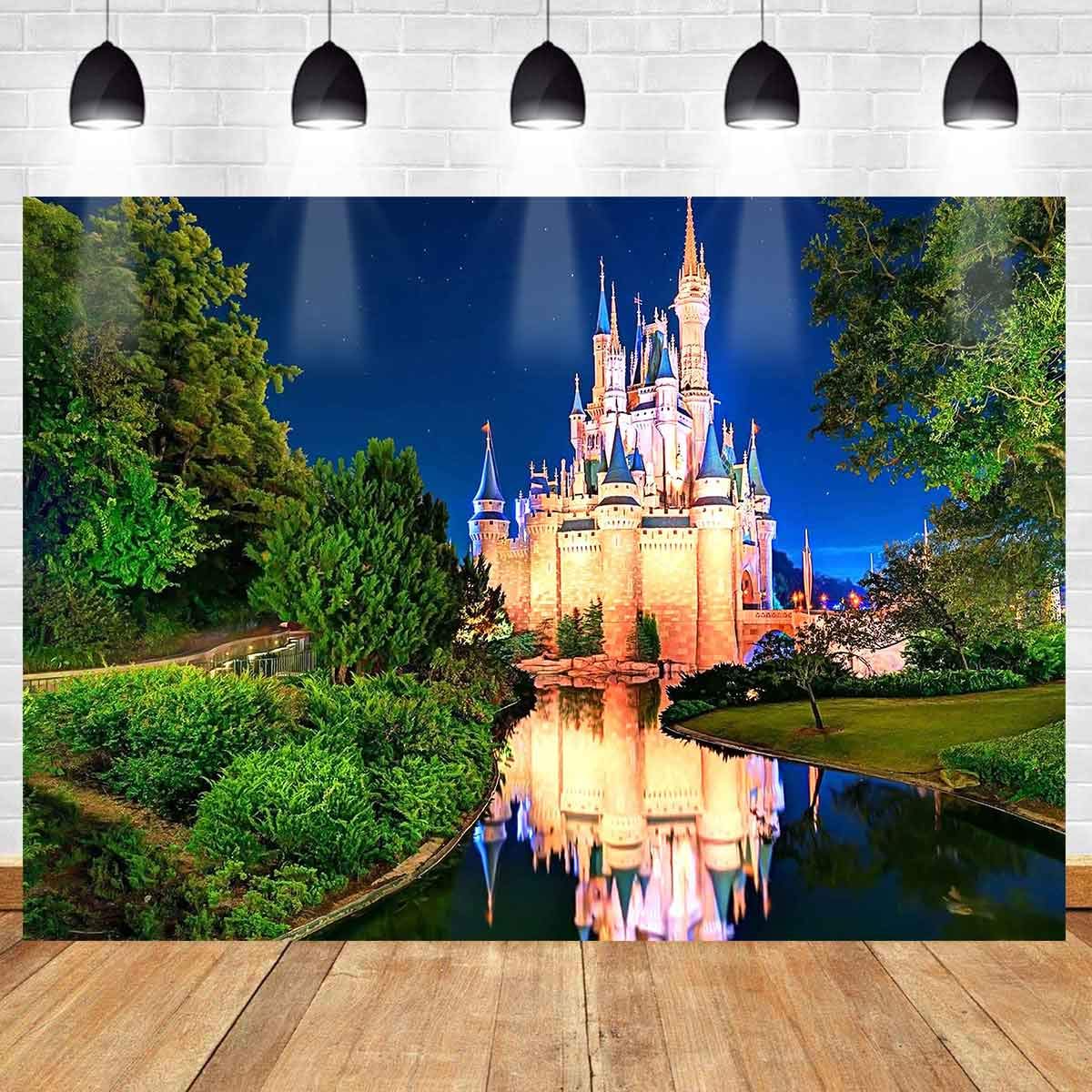 Buy Castle Backdrop for Kids Birthday Party MEETSIOY 7x5ft Light ...