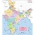 Vinyl Print Political Map of India (48x 39.92 inches): Maps of India ...