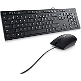 Dell Combo Mouse y Teclado alámbrico KM300C, Negro : Amazon.com.mx ...