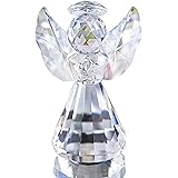 Amazon.com: HDCRYSTALGIFTS 3D Angel Figurines Full Sphere Crystal Ball ...