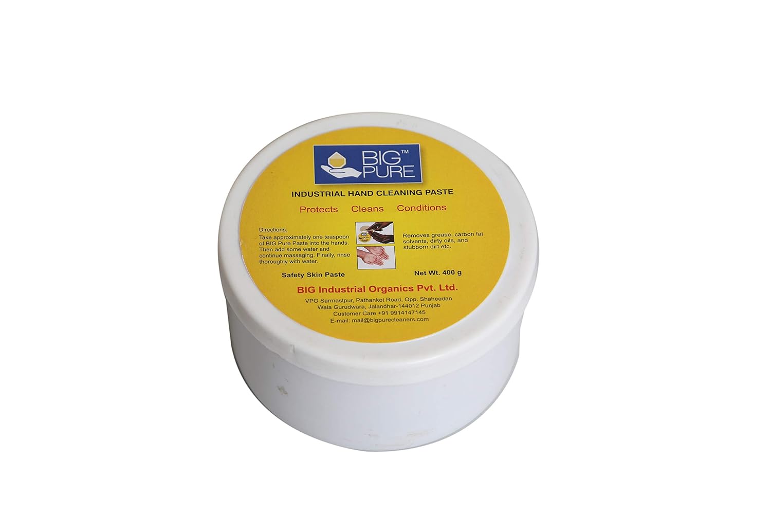 BIG Pure Paste Industrial Hand Cleaner 400 g (Pack of 2): Amazon.in ...