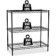 Amazon.com: Yewuli 3 Tier Shelf Storage Rack Metal Wire Shelving Unit ...