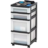 Amazon.com: IRIS USA MC Plastic Storage, Rolling Cart with Organizer ...