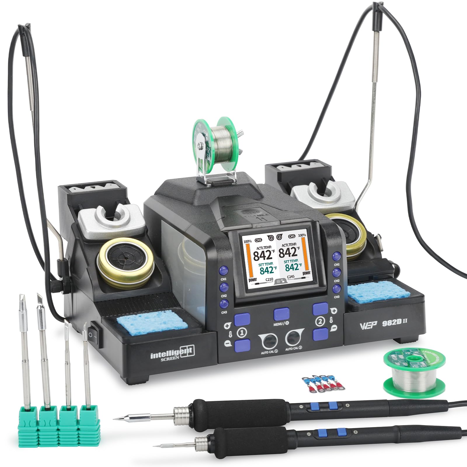 WEP 982D-II 2-In-1 Micro Soldering Kit with Type-210 and 245 Micro ...