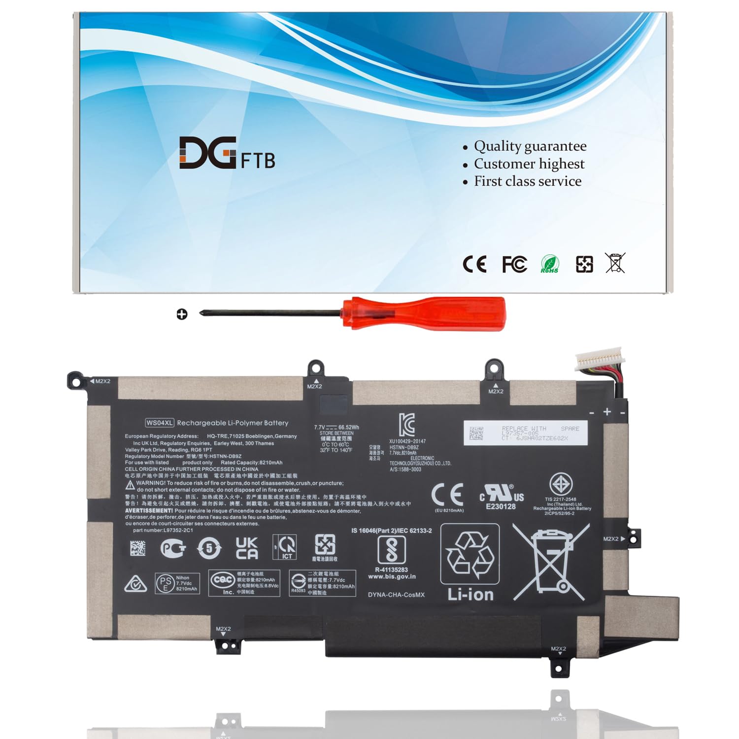 WS04XL Laptop Battery for HP Spectre X360 14-EA 14T-EA000 14-EA0007NA ...