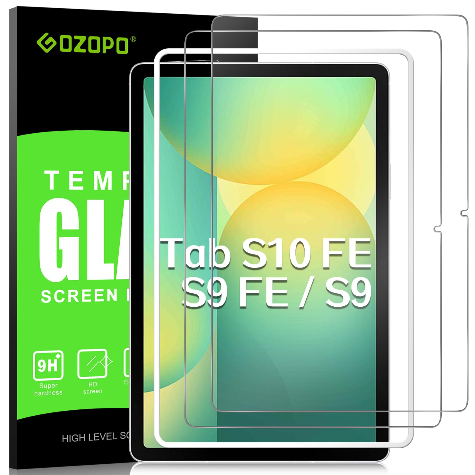 GOZOPO Screen Protector for Samsung Galaxy Tab S10 FE/Tab S9 FE 5G 10.9 ...