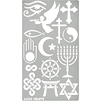 Amazon.com : Aleks Melnyk #25 Metal Journal Stencil, Pyrography, Wood ...