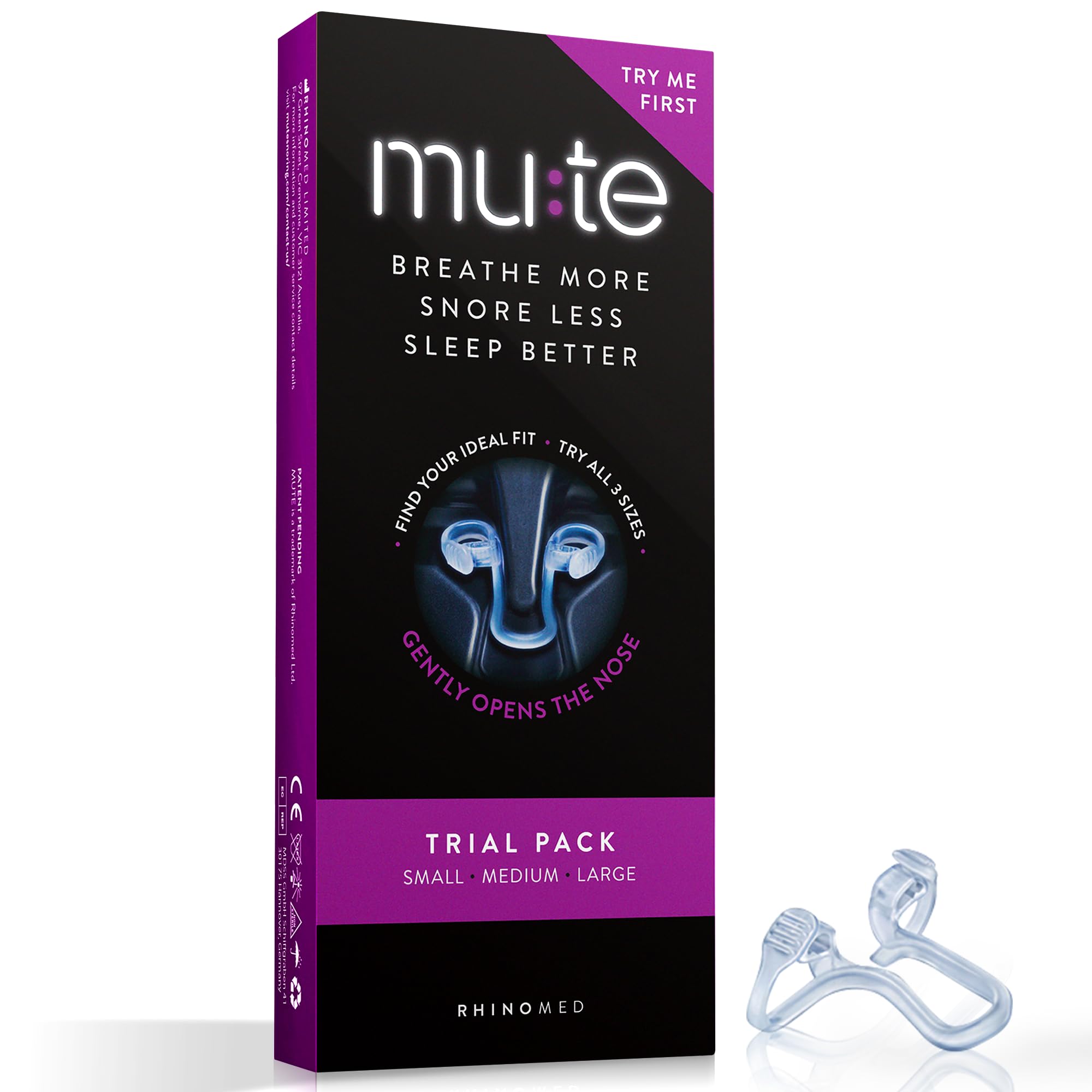 Mua MUTE by Rhinomed Nasal Dilator for Snore Reduction | Trial Pack ...
