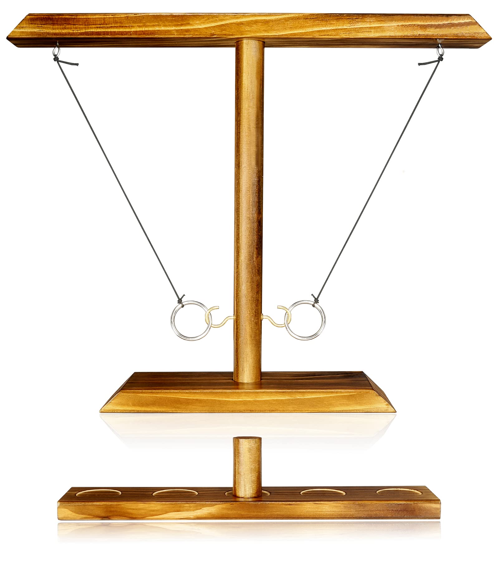 Ring Toss Games for Adults, Hook and Ring Game with Shot Ladder, Table Top Hook Game, Handmade ...