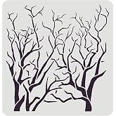 Amazon.com: FINGERINSPIRE Branch Painting Stencils 11.7x8.3 inch Large ...