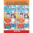 Amazon.com: 55 Colorful Brain Challenging Spot the Difference Picture ...
