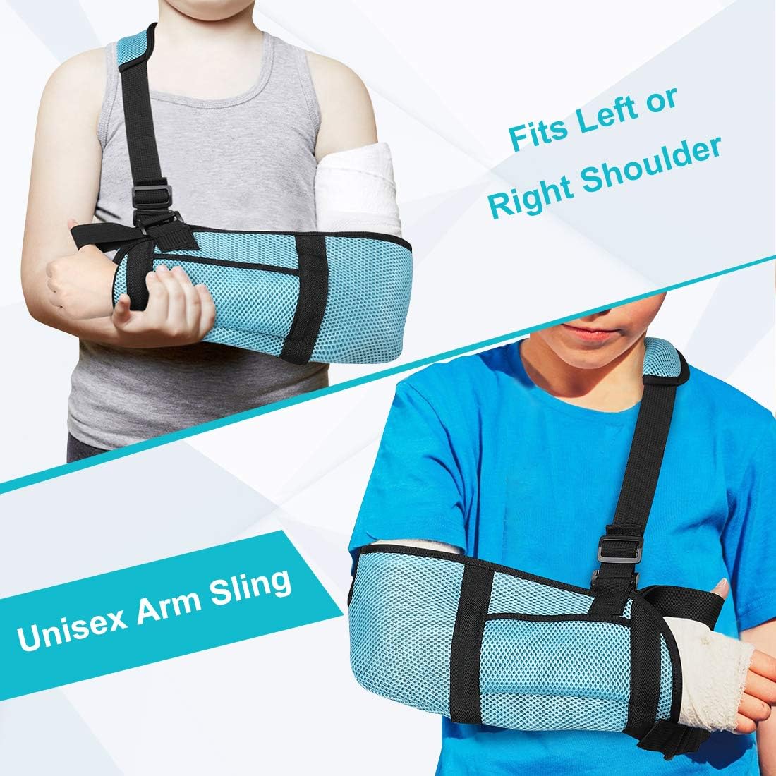 Haofy Arm Sling for Kids, Lightweight Shoulder Sling Mesh Arm Support ...