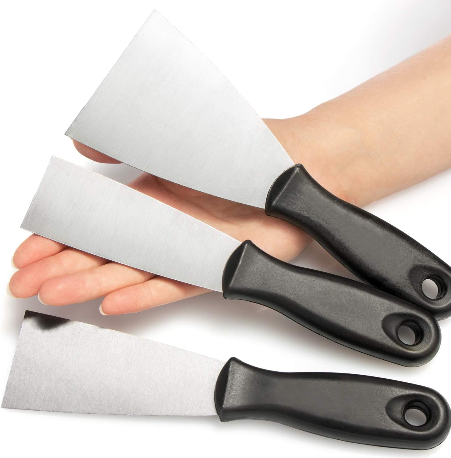 com-four® 6-piece putty set – Painter’s putty set with 3 sizes – For ...