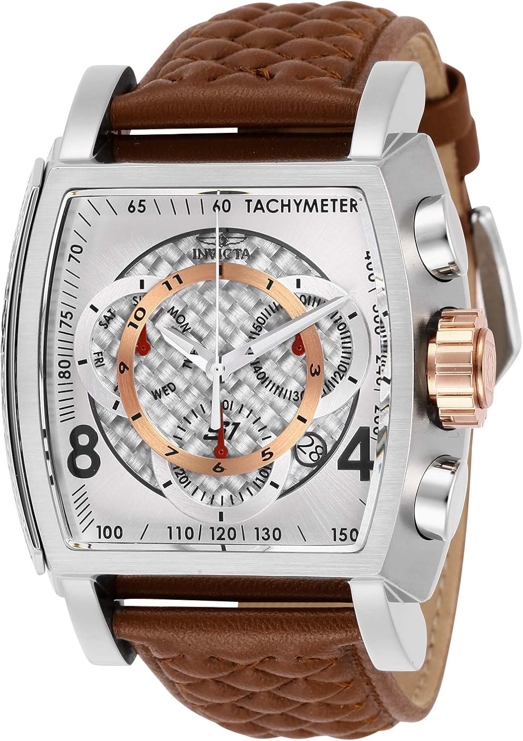 Amazon.com: Invicta S1 Rally Chronograph Silver Dial Men's Watch 27916 ...