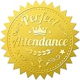 Amazon.com: CRASPIRE Perfect Attendance 408Pcs Gold Foil Embossed ...