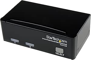Amazon.com: StarTech.com 2 Port VGA USB KVM Switch - VGA KVM Switch - 1920x1440 - USB 2.0 - KVM ...