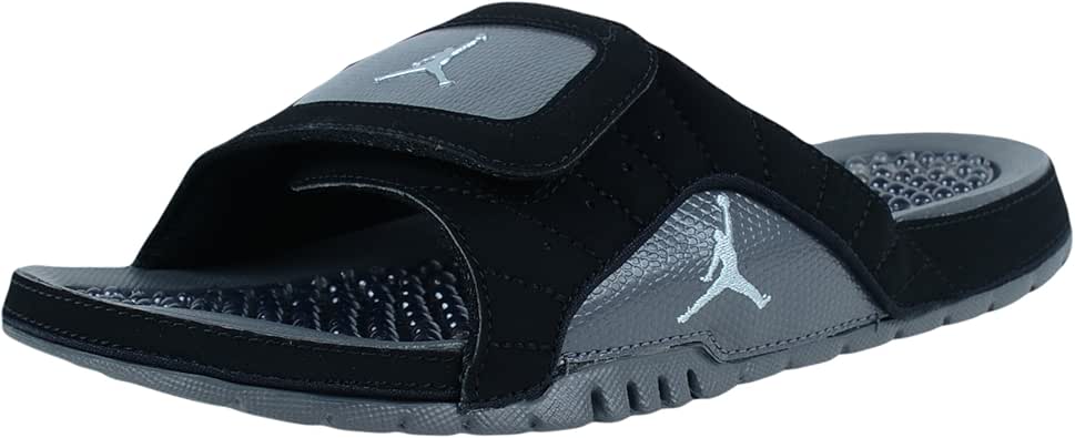 Amazon.com | Jordan Men's Hydro XII Retro Sandal Black/Metallic Silver ...