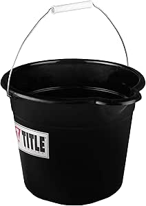Amazon.com : Title Boxing Corner Spit Bucket, Black, 9 Qt : Sports ...