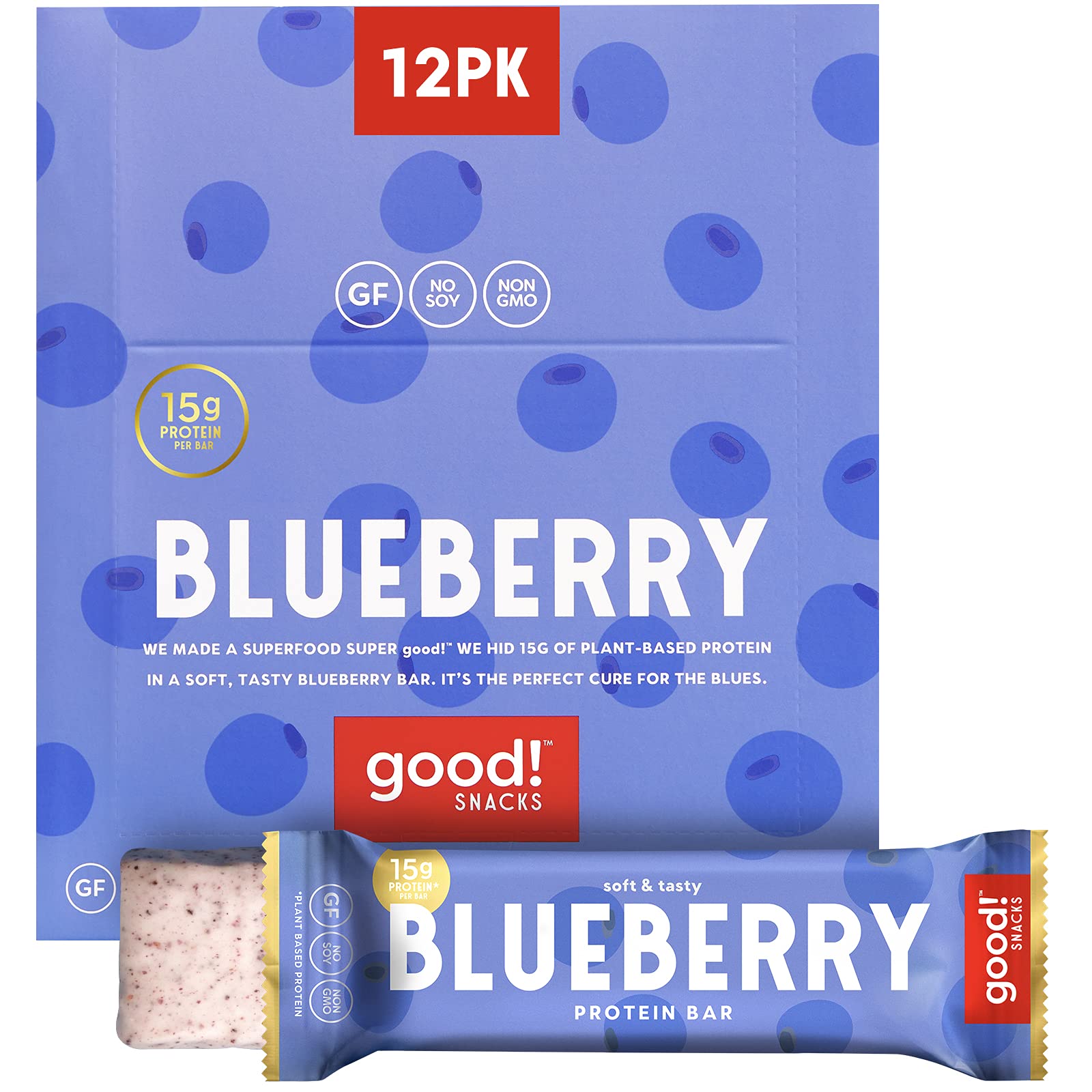 Mua good! Snacks Vegan Blueberry Protein Bar | Gluten-Free, Plant Based ...