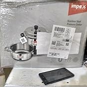 Buy Impex EP-3C5 Stainless Steel Pressure Cooker Combo Set of 5 Litre ...