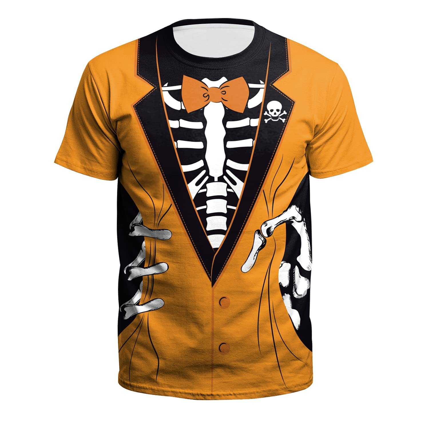 Colorful House Skeleton Shirt Unisex Fashion 3D Printed Tees Skeleton ...