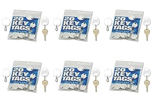 MMF Industries Snap-Hook Key Tags, Plastic, 1.25 Inches Height, Blue ...