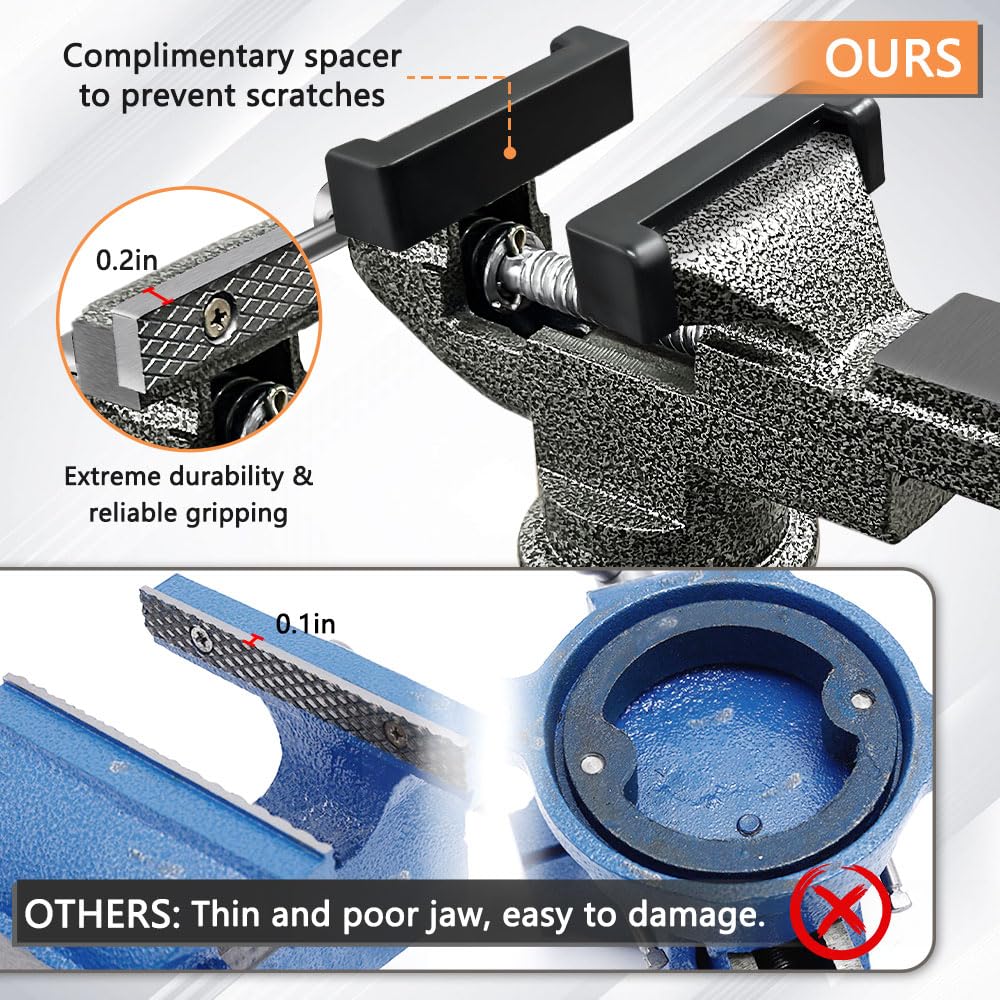 Mua COLCUT Table Vise 3.1 Inch, 360° Home Vise Portable Bench Clamp ...