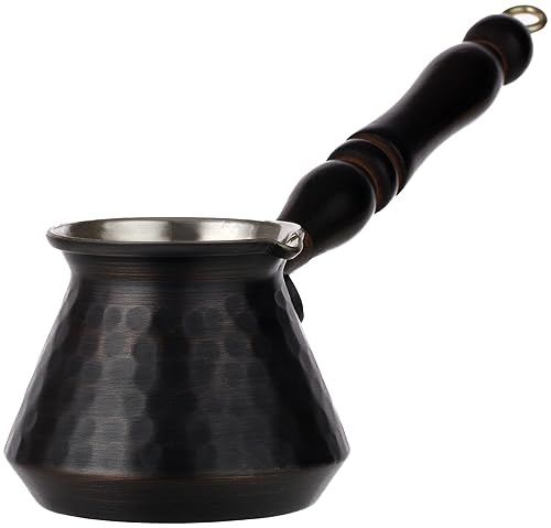 DEMMEX Thickest Turkish Greek Arabic Hammered Copper Coffee Pot ...