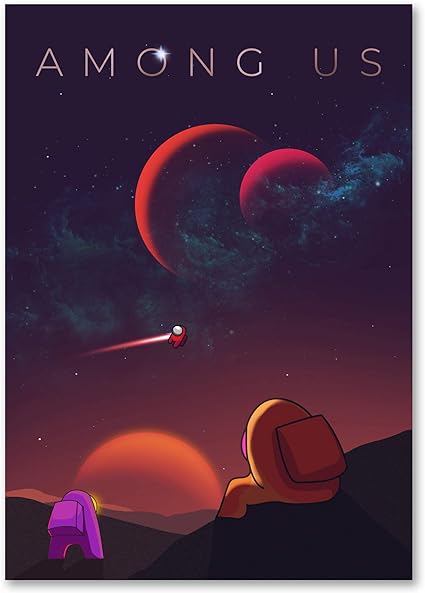 Gaming Poster – A3 Among Us Poster – Premium 190GSM Paper – Ultra HD ...