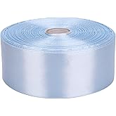 Amazon.com: Satin Ribbon 1 inch Sky Blue Ribbons for Crafts Gift Ribbon ...