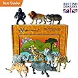 Lello & Monkey Farm Animal Plastic Toy Figures boxed set of 15 for ...