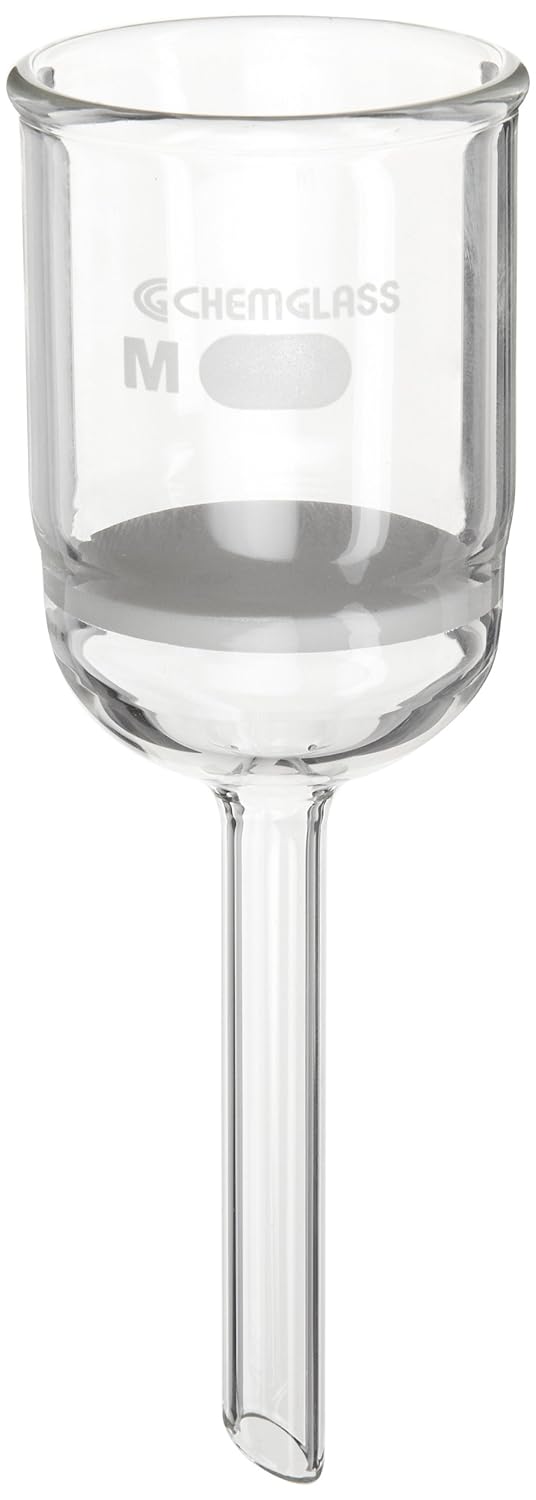 Chemglass CG-1402-15 Glass Buchner Filtering Funnel with Medium Frit ...