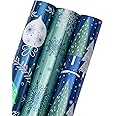 Amazon.com: MAYPLUSS Christmas Wrapping Paper Roll - Mini Roll - 17 inch X 120 inch Per roll ...