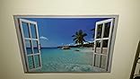 Amazon.com: Large Removable Beach Sea 3D Window Decal Wall Sticker Home ...