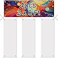 Amazon.com : 4 Pcs Large Sublimation Banner blank banners to decorate ...