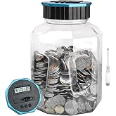 Amazon.com: X-Large Piggy Bank for Adults Kids, Vcertcpl Digital Coin ...