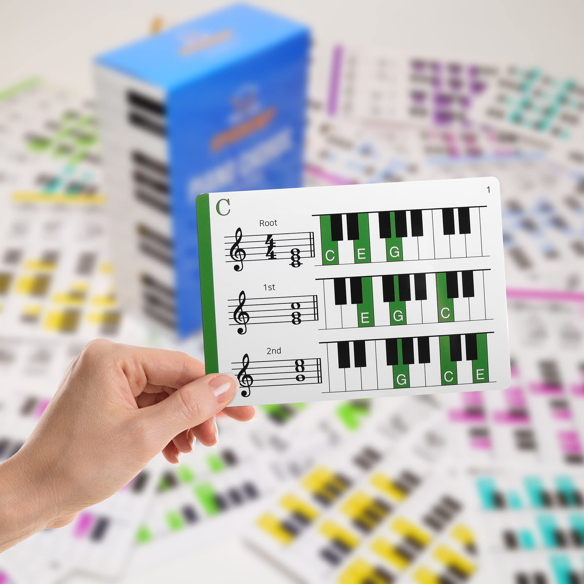 Mua Spedemy Piano Chord Flashcards in Gift Box - Piano Chords Chart ...