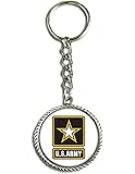 US Army Logo Keychain Patriotic Key Ring Military Gifts for Men Women ...