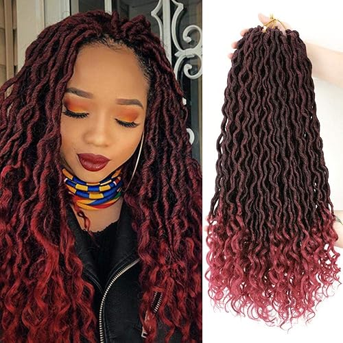 Goddess Locs Crochet Hair Curly 20 Inch Faux Locs Crochet Hair Pre ...