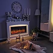 RICHEN Elektrokamin EF160B-MT160B - Standkamin Mit Heizung, LED ...