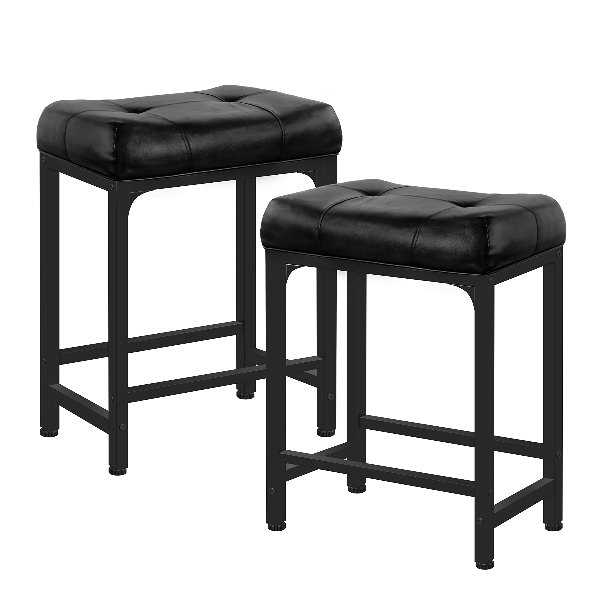 Mua Aheaplus Bar Stools Set Of 2 24 Inch Counter Height Stools Saddle
