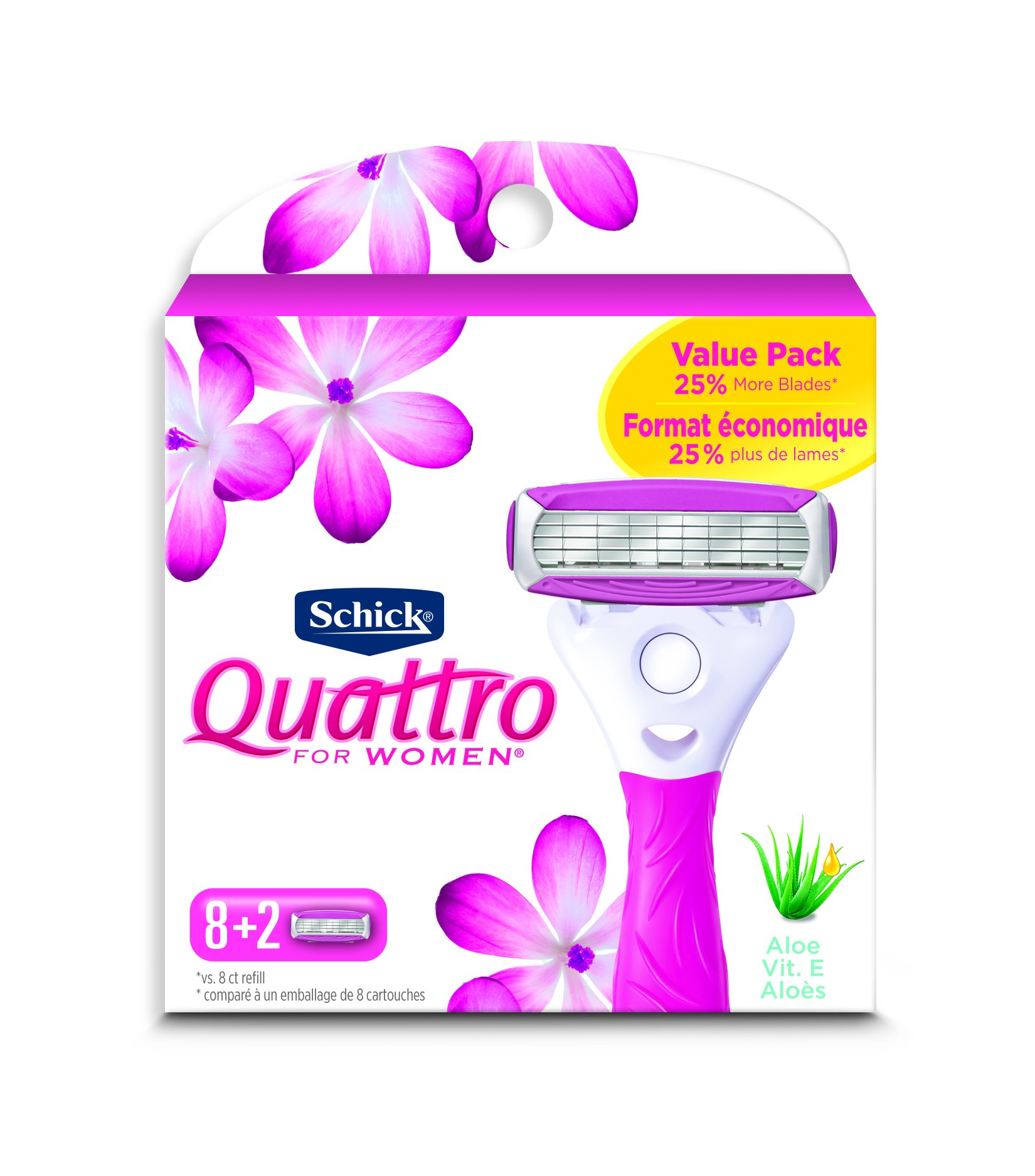Amazon.com : Schick Quattro For Women Trimstyle Razor & Bikini Trimmer ...