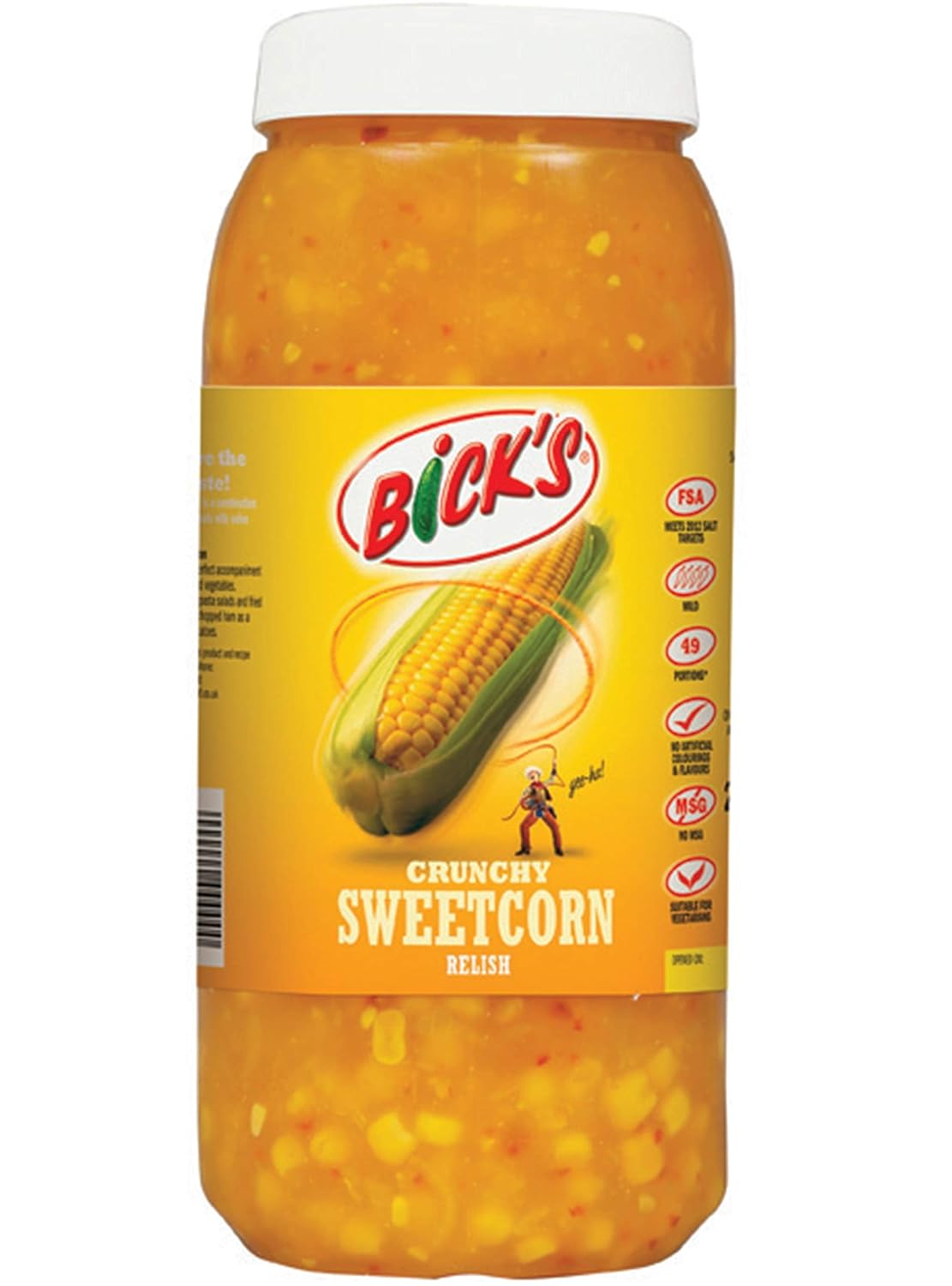Bicks Crunchy Sweetcorn Relish - 4x2.45kg: Amazon.co.uk: Grocery