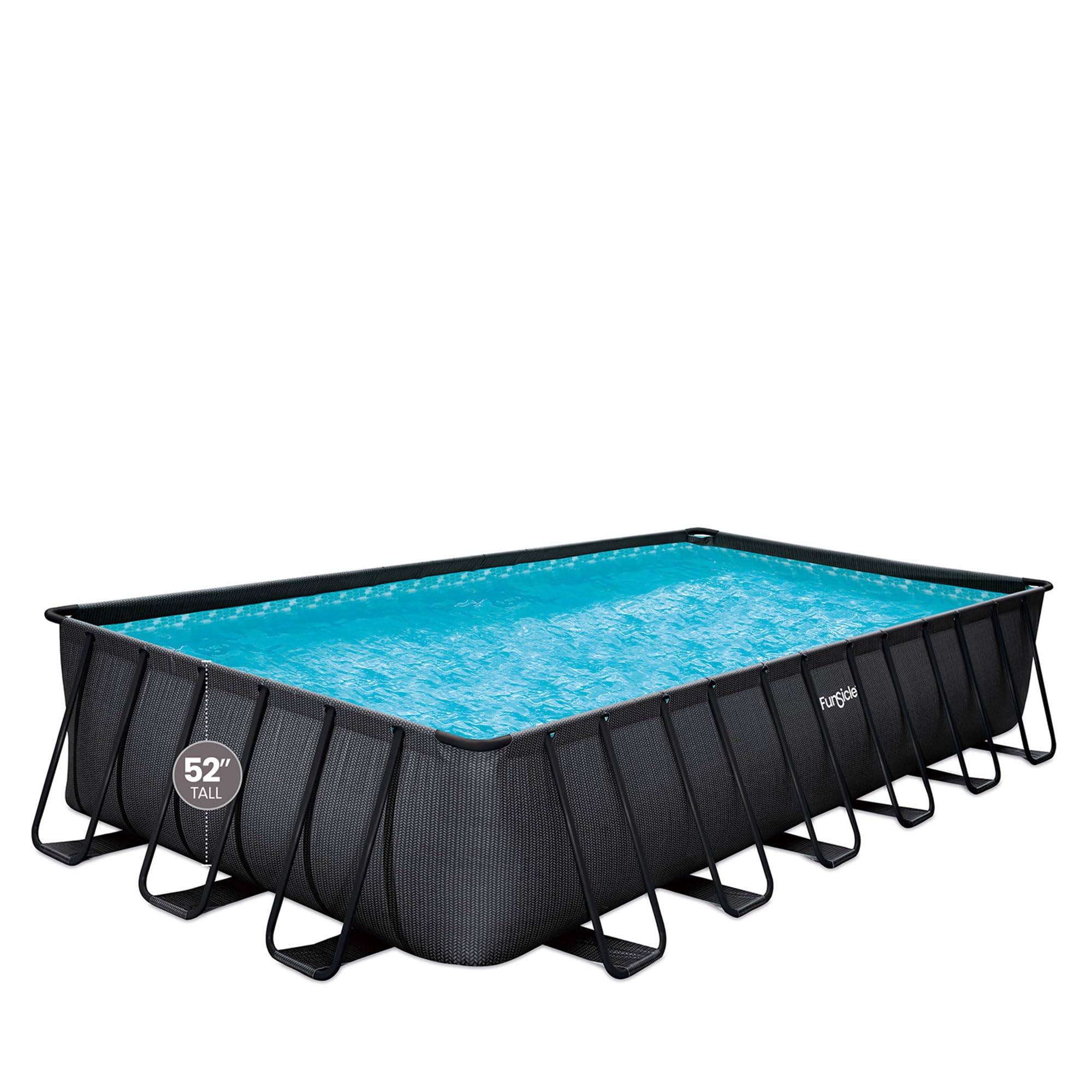 Funsicle Oasis Designer 24' x 12' x 52" Rectangular Above Ground ...