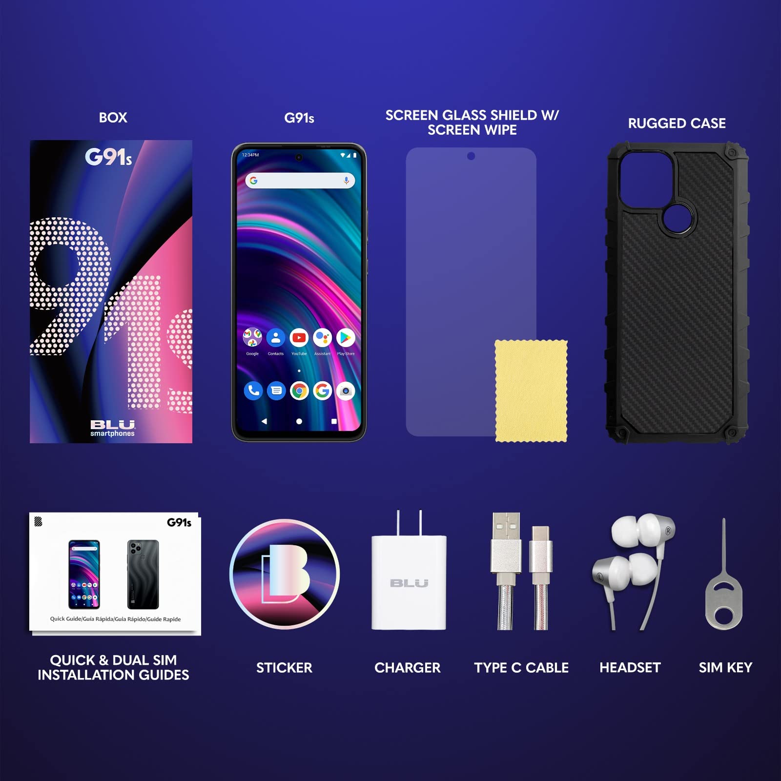Mua BLU G91S | 4-Day Battery | Unlocked | 6.8” Full HD+ Display | 128GB ...