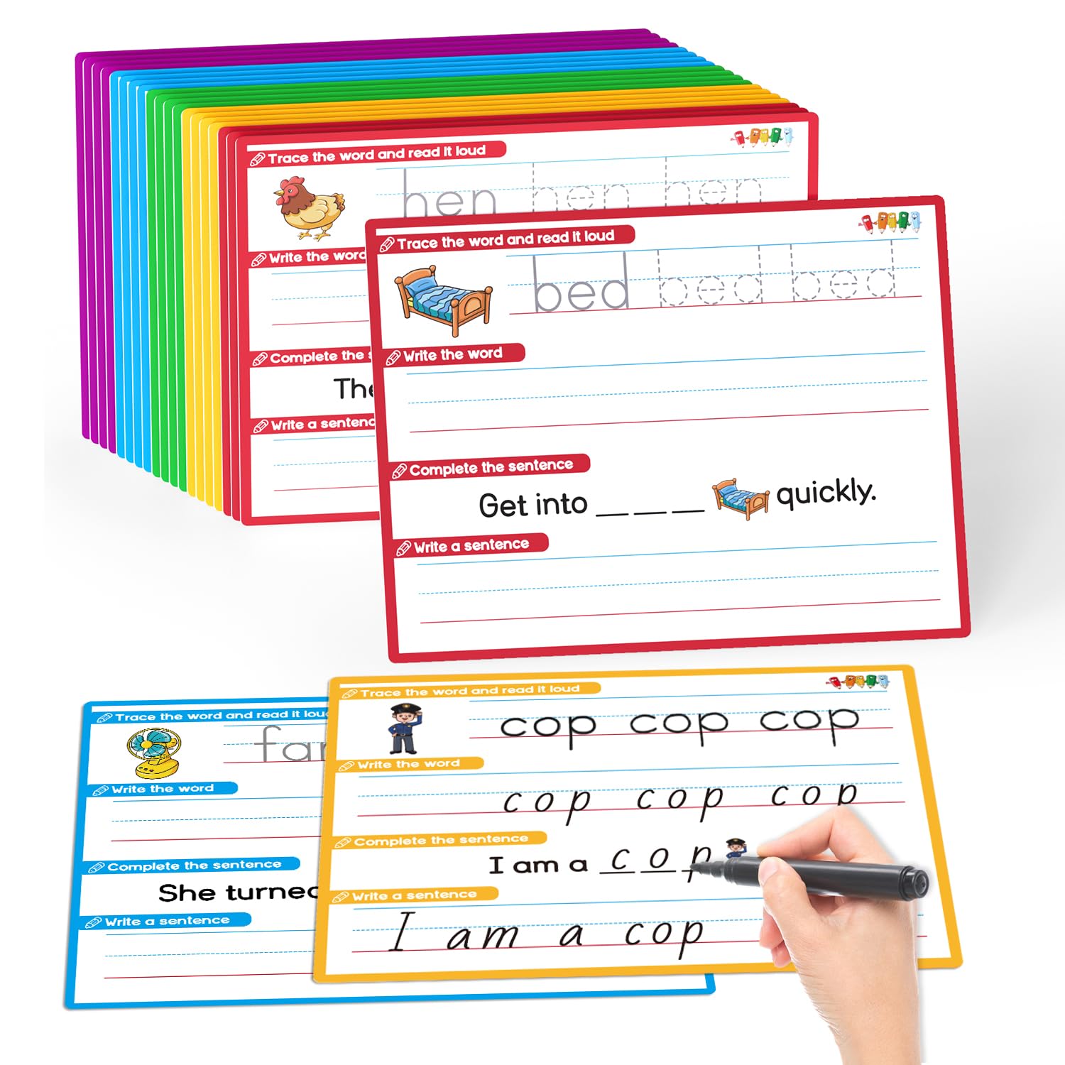 Mua SmarLearnio CVC Word Games Sentence Building for Kids, Handwriting ...