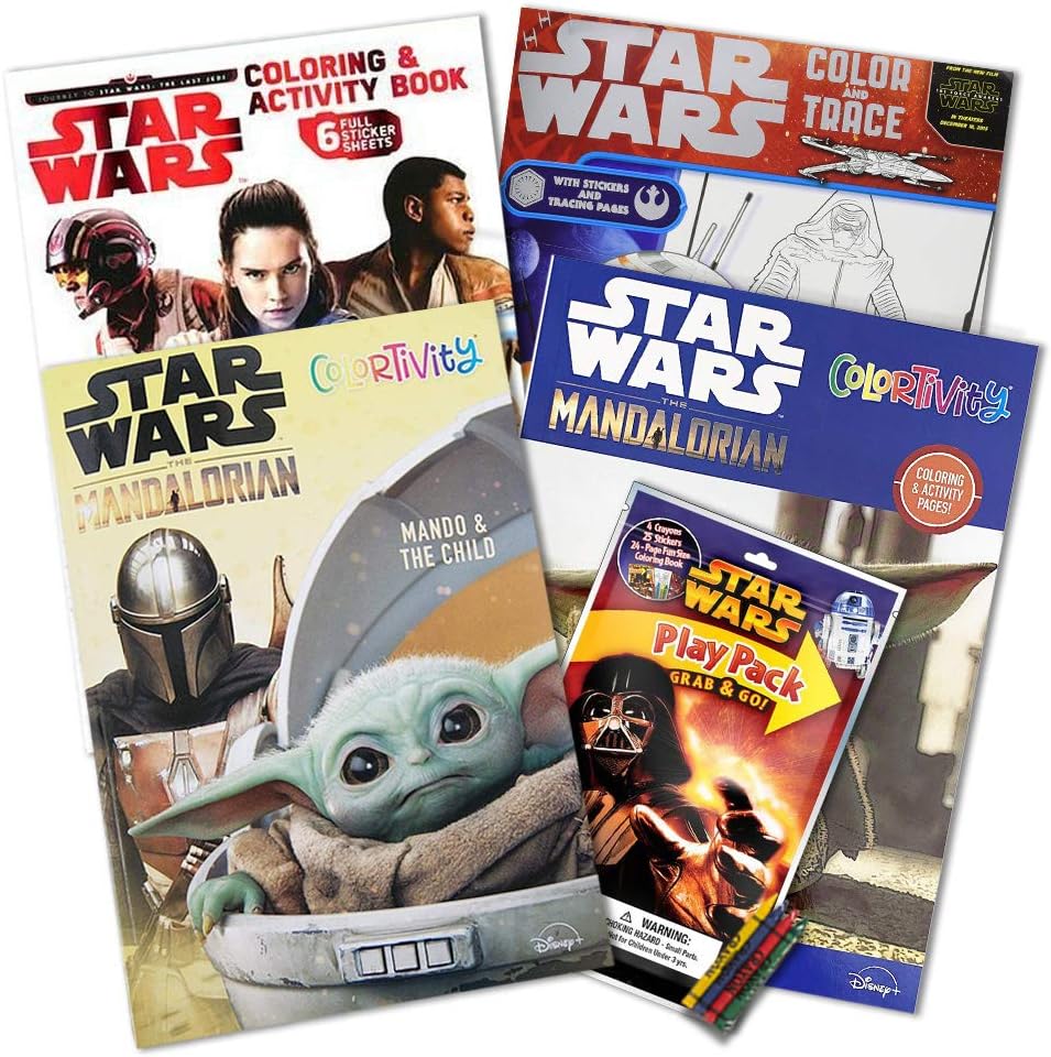 Amazon.com: Star Wars Coloring Book Ultimate Set ~ Bundle Includes 4 ...
