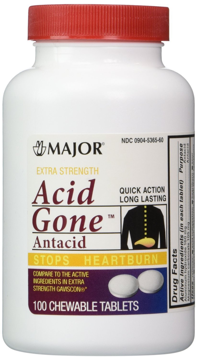 Mua MAJOR Acid Gone Extra Strength Antacid Chewable Tablets - Acid ...