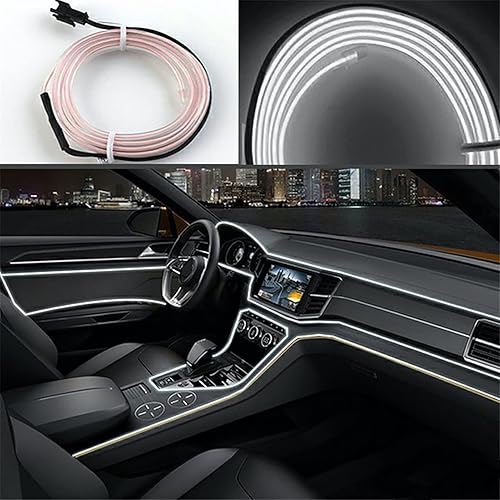 5 Meters Car Interior Lighting Auto LED Strip EL Wire Rope Auto ...