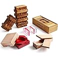Amazon.com: Charniol Set of 6 Puzzle Box Wooden Secret with Compartment 3D Brainteaser Lock Wood ...
